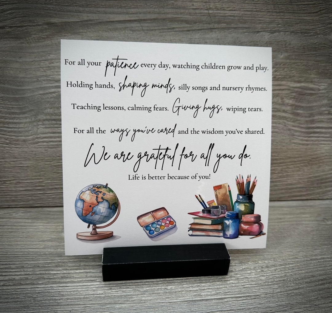 Teacher Gift, Sunday School Teacher Gift, Christmas Gift for Teacher ...