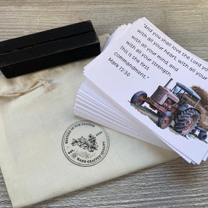 Scripture Verse Cards for Kids W/ Holder, 52 Week Scripture ...