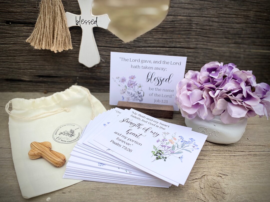 Miscarriage Sympathy Gift, Scripture Cards for Mother After Miscarriage ...