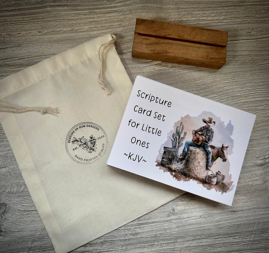 Scripture Verse Cards for Little Ones, ABC Scripture Cards for Kids and ...