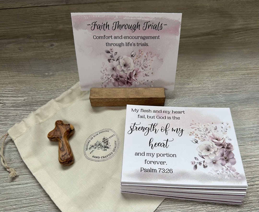 Faith Through Trials Card Set, Scripture Cards, Comfort During Hard ...