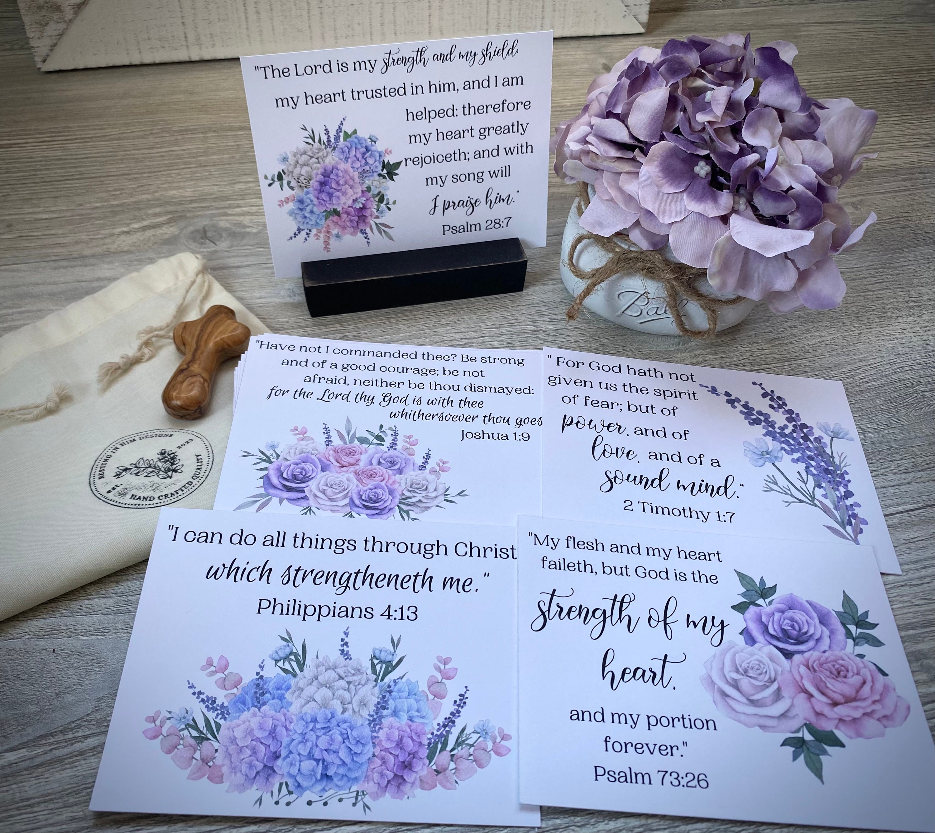 Scripture Cards for Encouragement Wooden Stand Encouragement - Etsy