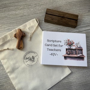 Scripture Card Set for Teachers, Teacher Gift, Sunday School Teacher ...