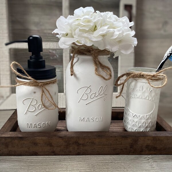 Rustic Bathroom Set - Etsy