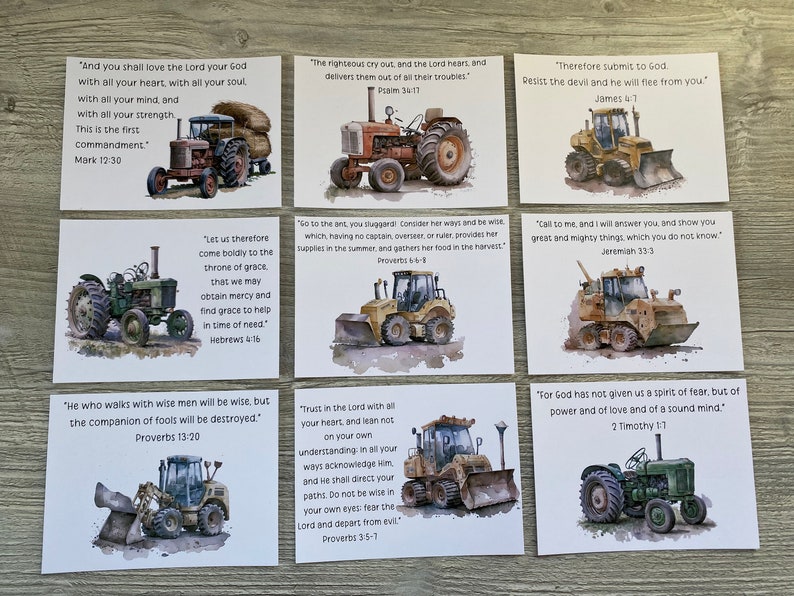 Scripture Verse Cards for Kids W/ Holder, 52 Week Scripture ...