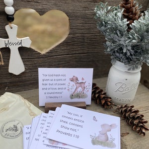 Scripture Verse Cards for Kids W/ Holder, 52 Week Scripture ...