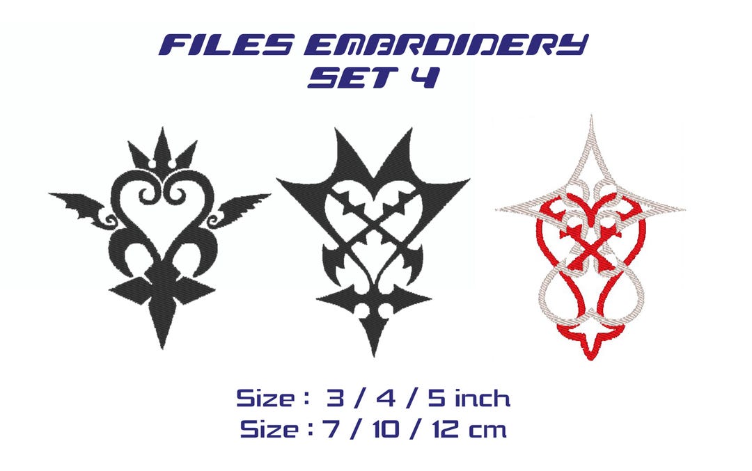 Set 4 / Brother PES Embroidery Files - Etsy