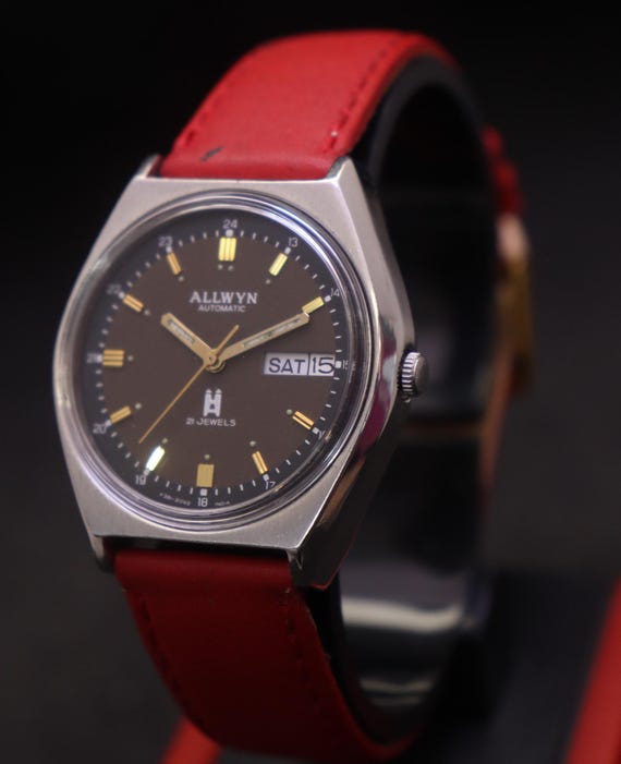 vintage ALWYN automatic day date movement no. 6309A I… - Gem