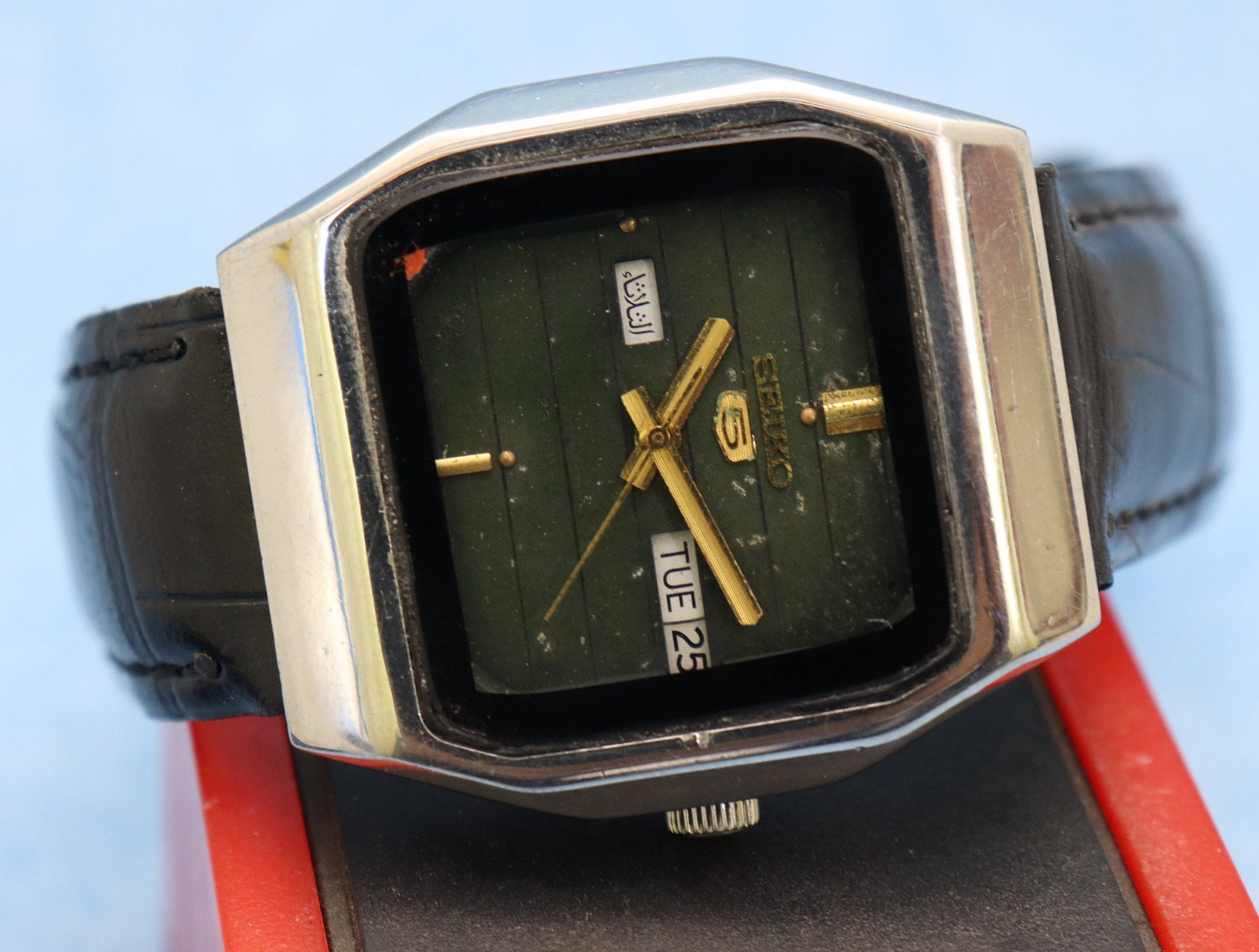 Vintage Seiko 5 Automatic Day Date Movement No. 6349-5340 Japan Made ...