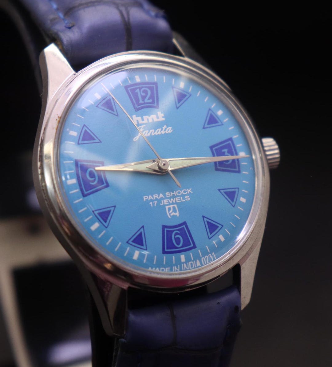 Vintage HMT JANATA Manual Winding Indian Made Blue Dial Men's Watch. - Etsy