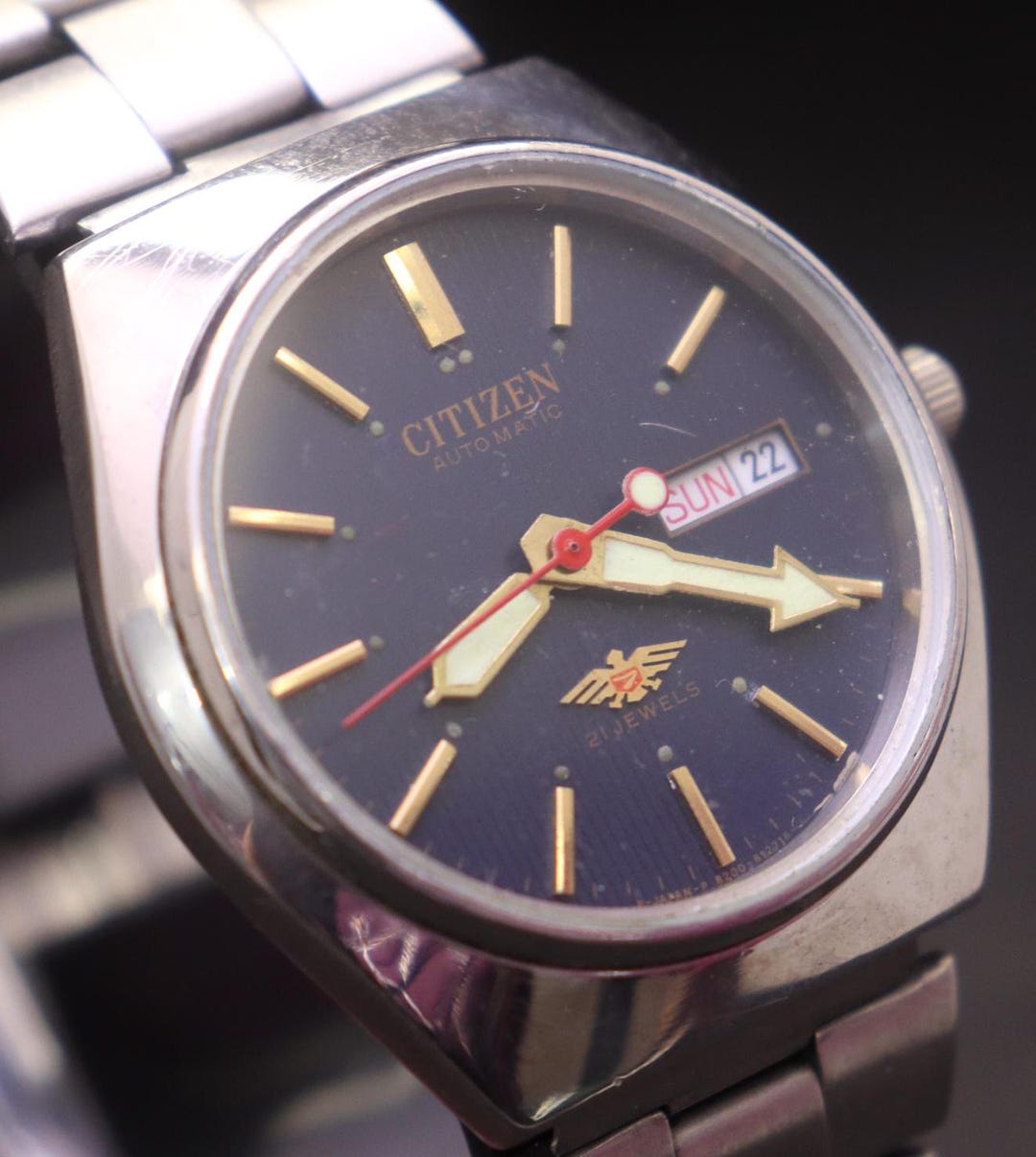 Vintage Citizen Automatic Day Date Movement No. 8200A Japan Made Men's ...