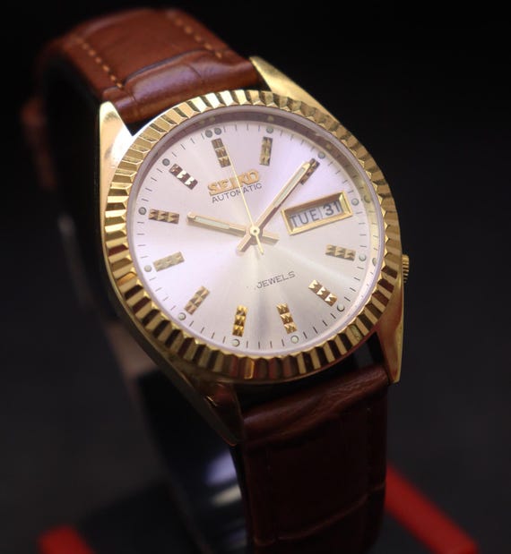 vintage Seiko 5 automatic day date movement no. 6309A… - Gem