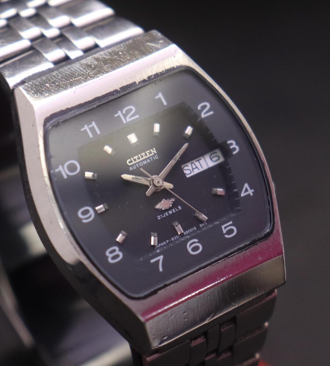 Vintage Citizen Automatic Day Date Movement No. 8200A Japan Made Men's ...