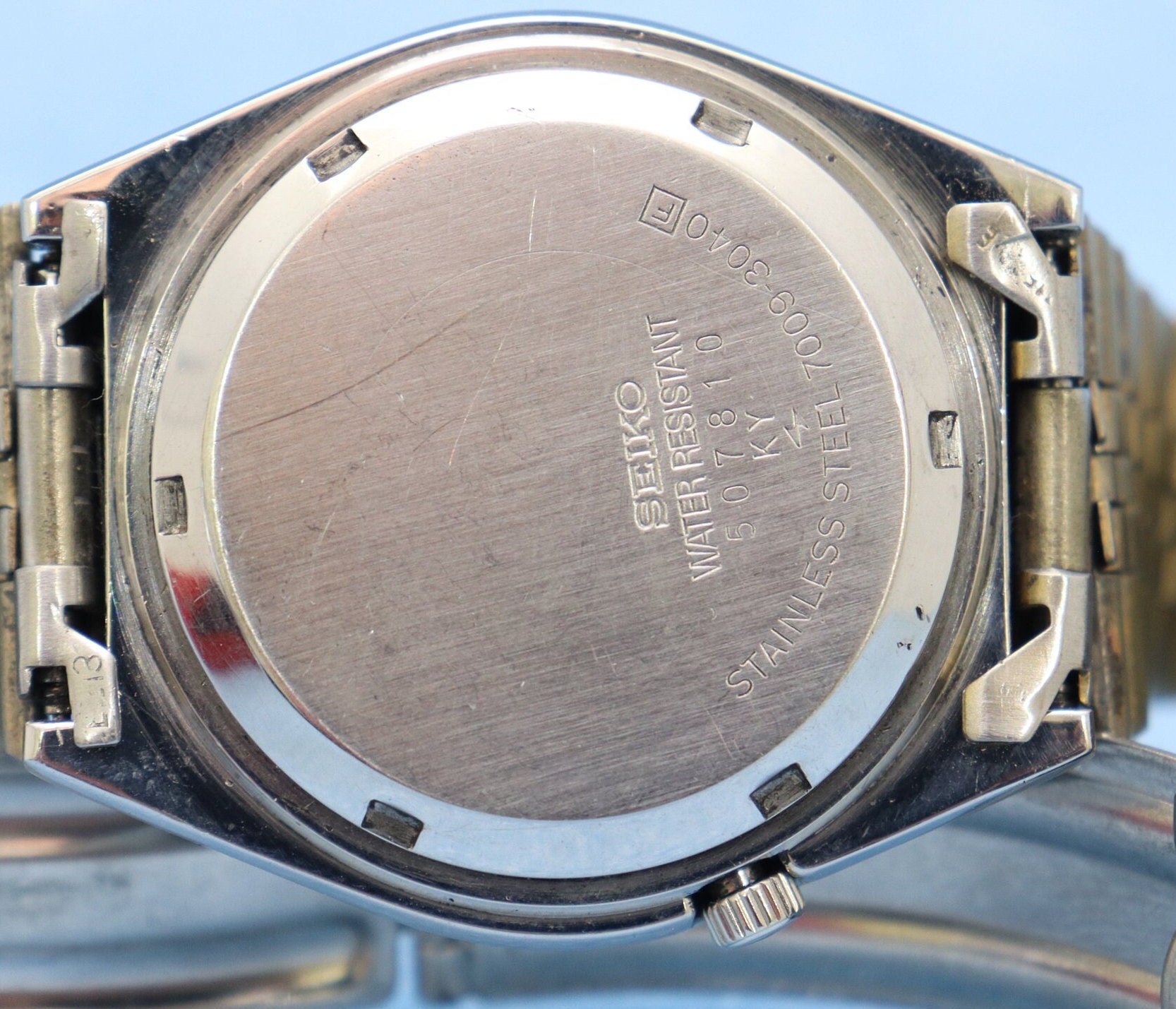 Vintage Seiko 5 Automatic Day Date Movement No. 7009A Japan Made Men's ...