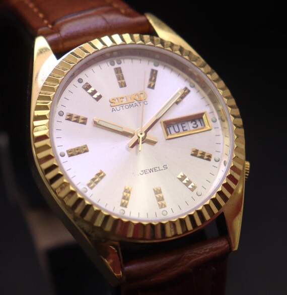 vintage Seiko 5 automatic day date movement no. 6309A… - Gem