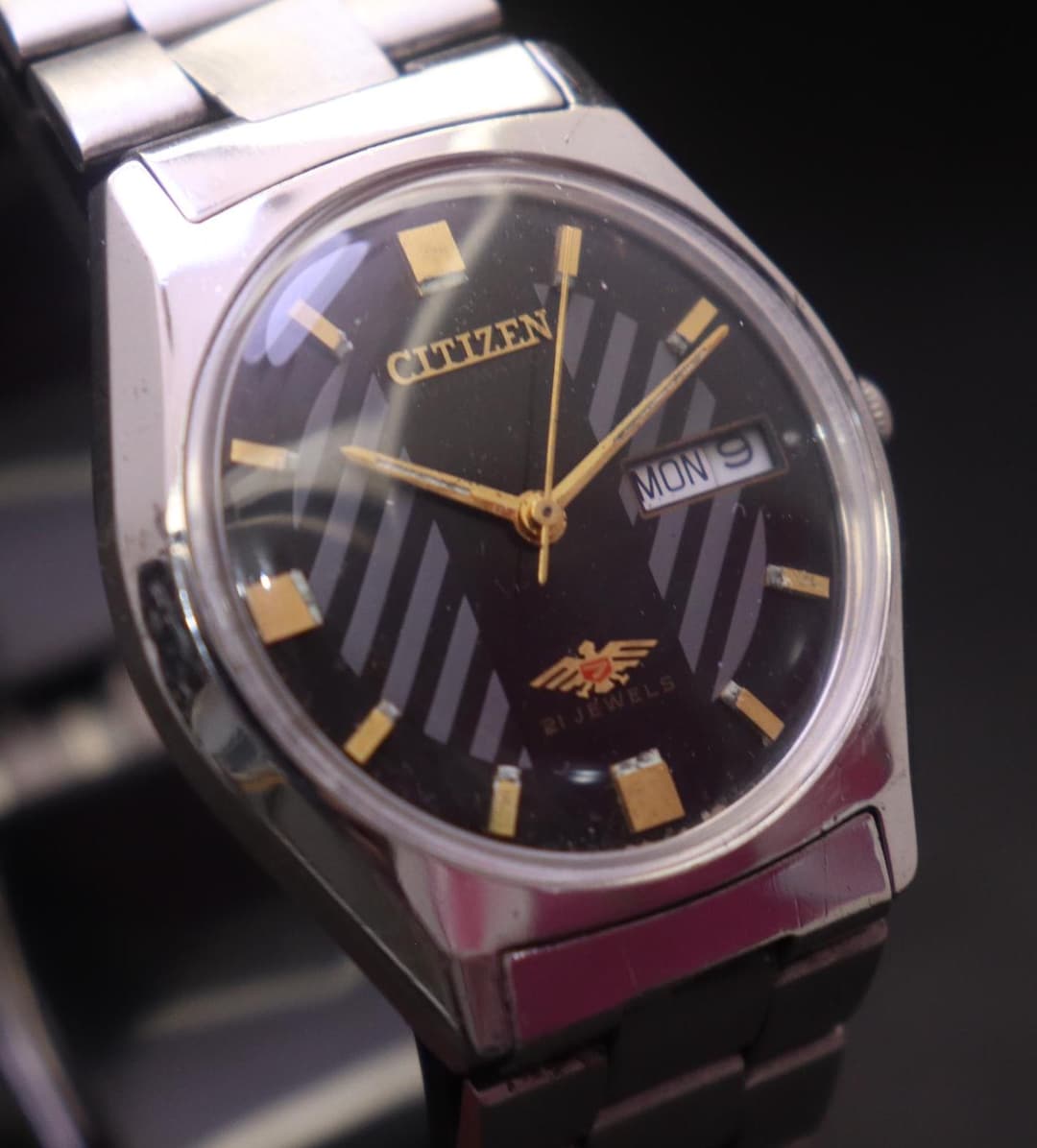 Vintage Citizen Automatic Day Date Movement No. 8200A Japan Made Men's ...