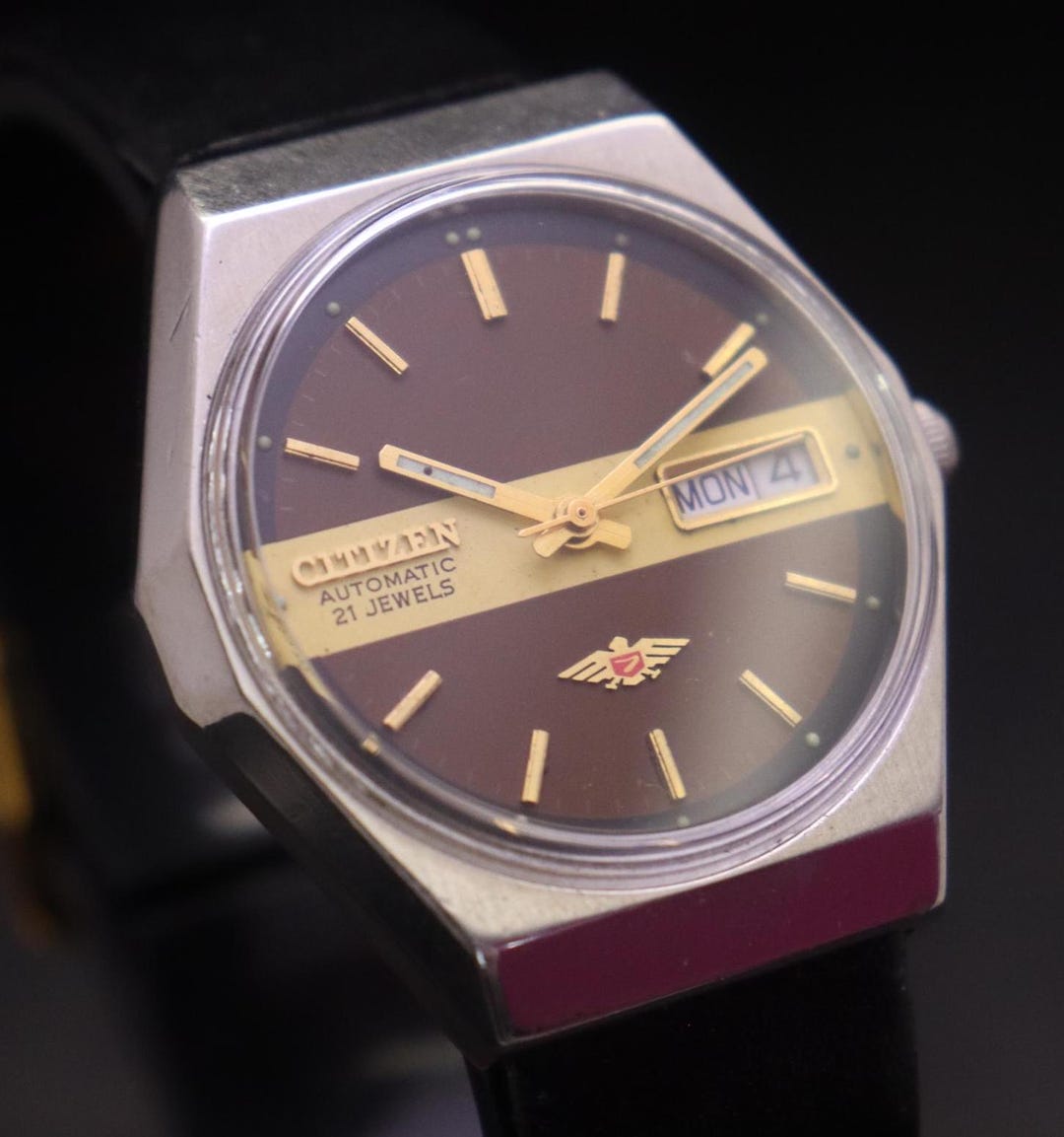 Vintage Citizen Automatic Day Date Movement No. 8200A Japan Made Men's ...