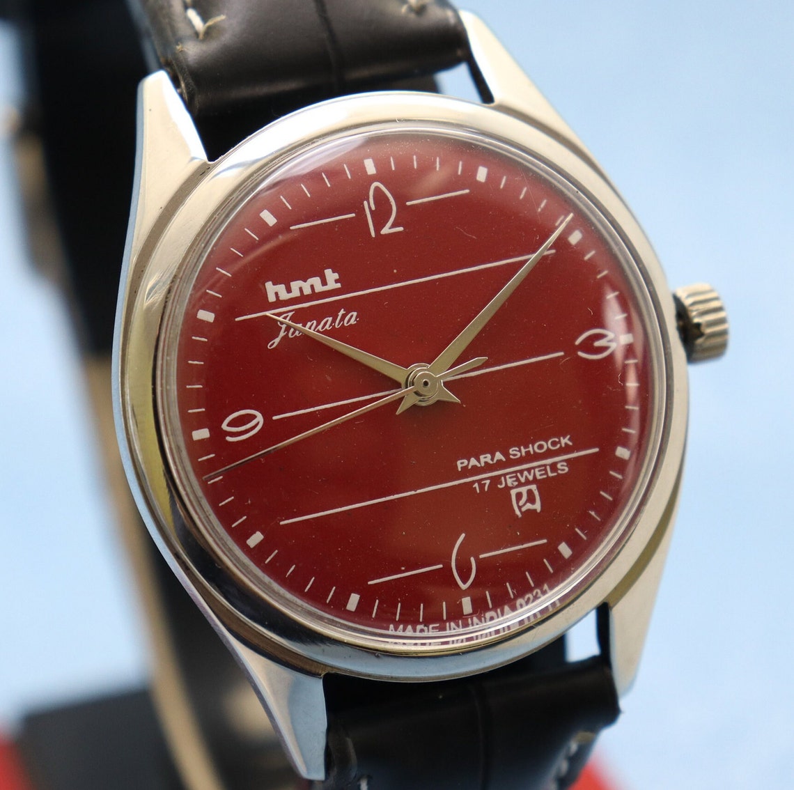 Vintage HMT JANATA Manual Winding Indian Made Red Dial Men's Watch. - Etsy