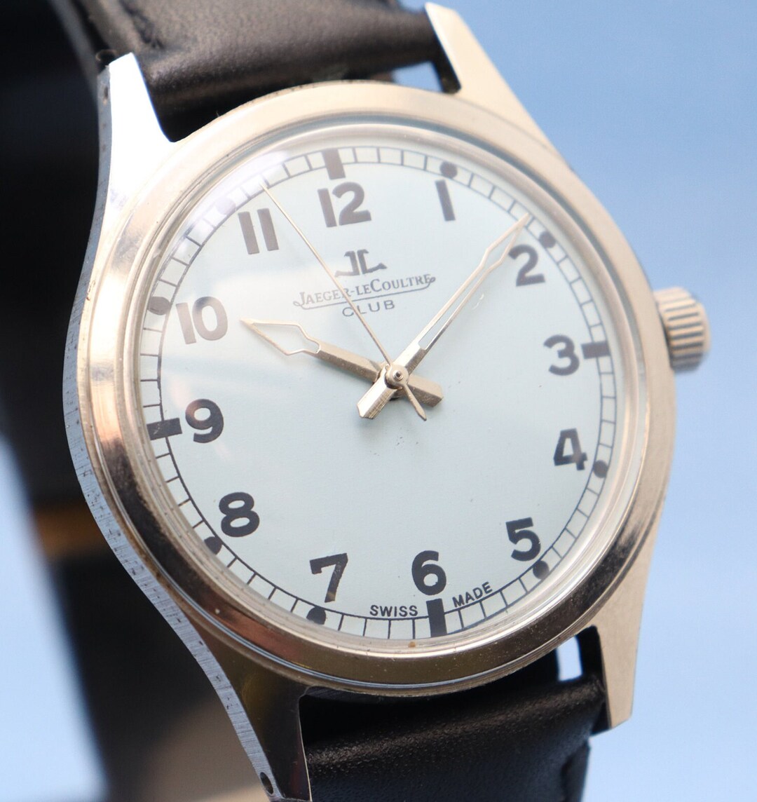 Vintage Jaeger-lecoultre Club 17 Jewels Manual Winding Blue Dial Men's ...