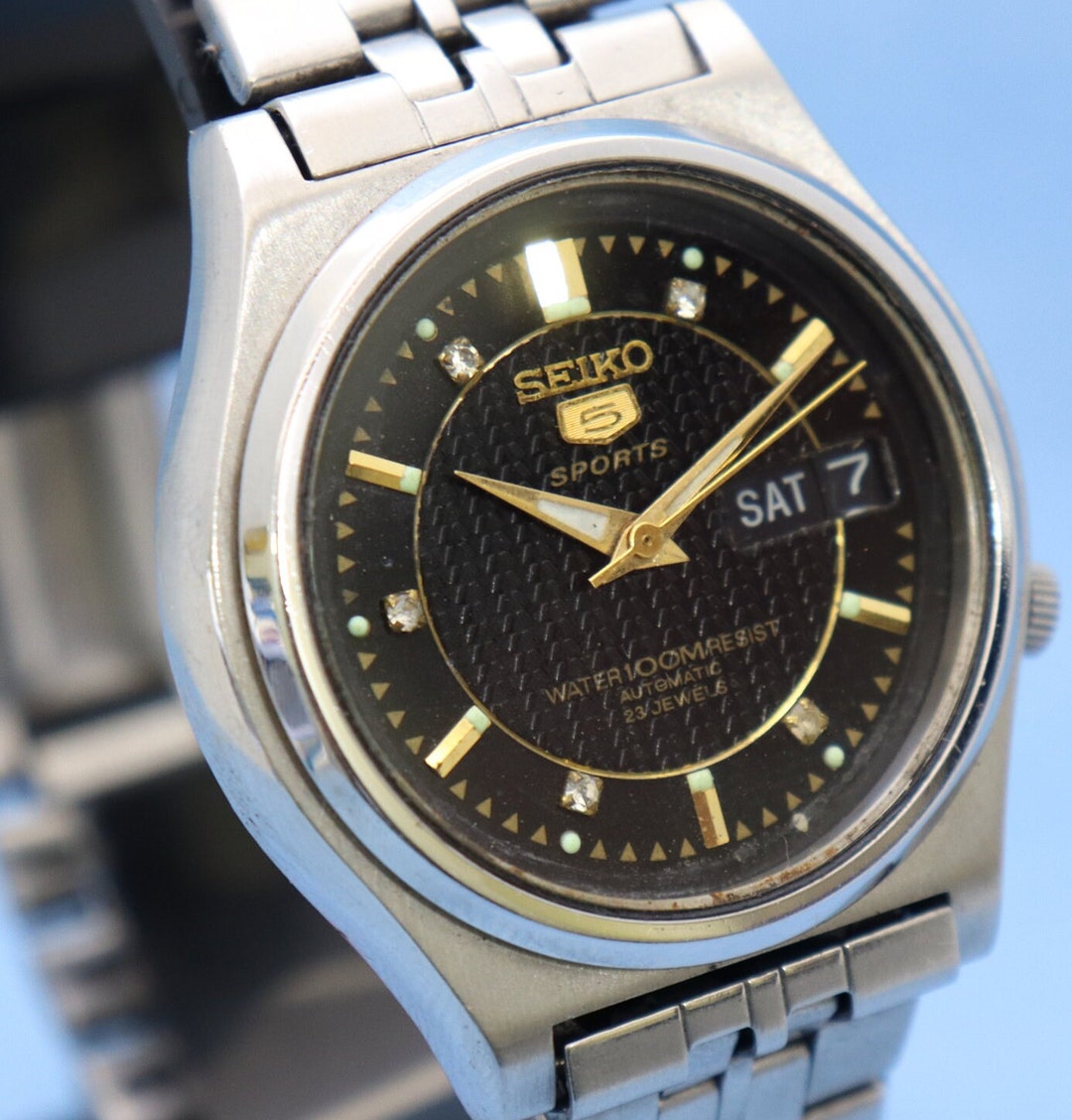 Vintage Seiko 5 Sports Automatic Day Date Movement No. 7S36A - Etsy
