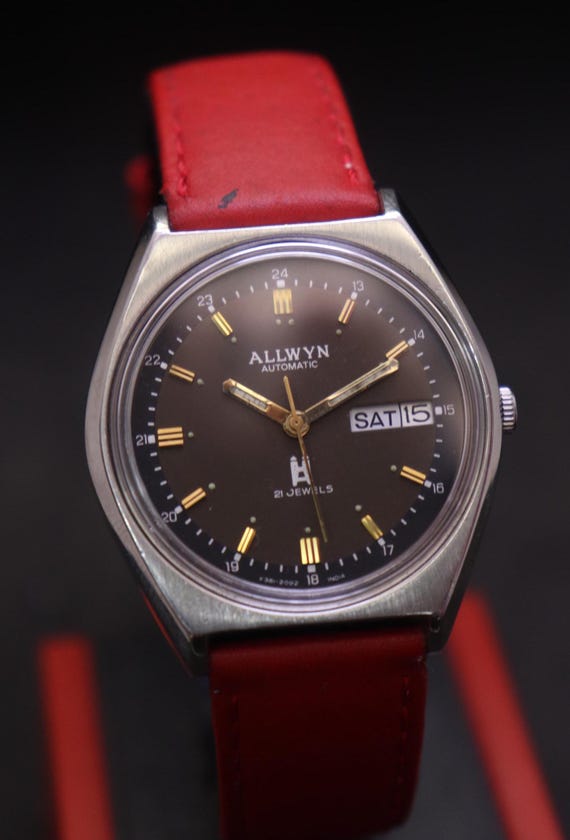 vintage ALWYN automatic day date movement no. 6309A I… - Gem