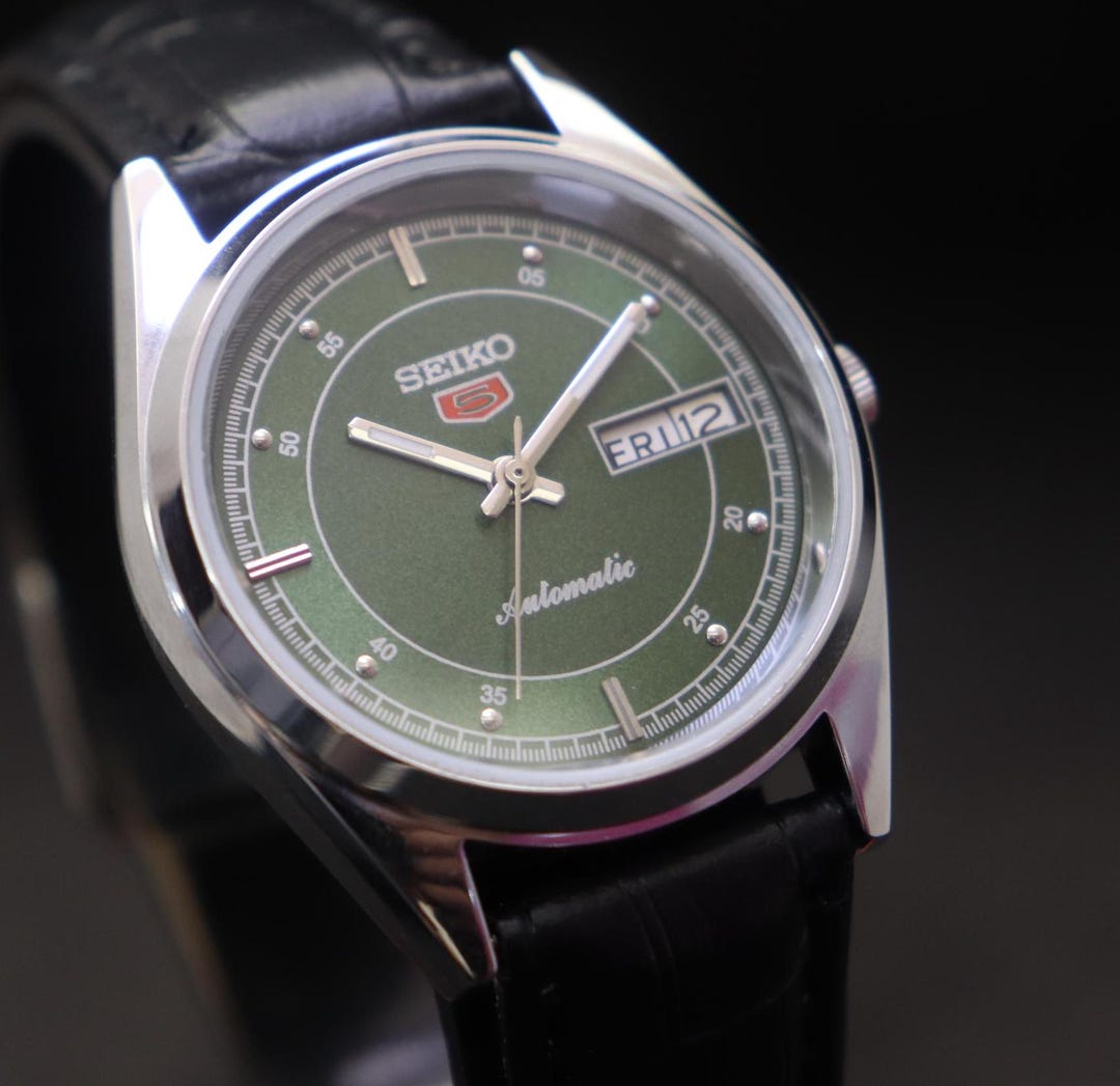 Vintage Seiko 5 Automatic Day Date Movement No. 6309A Japan Made Men's ...