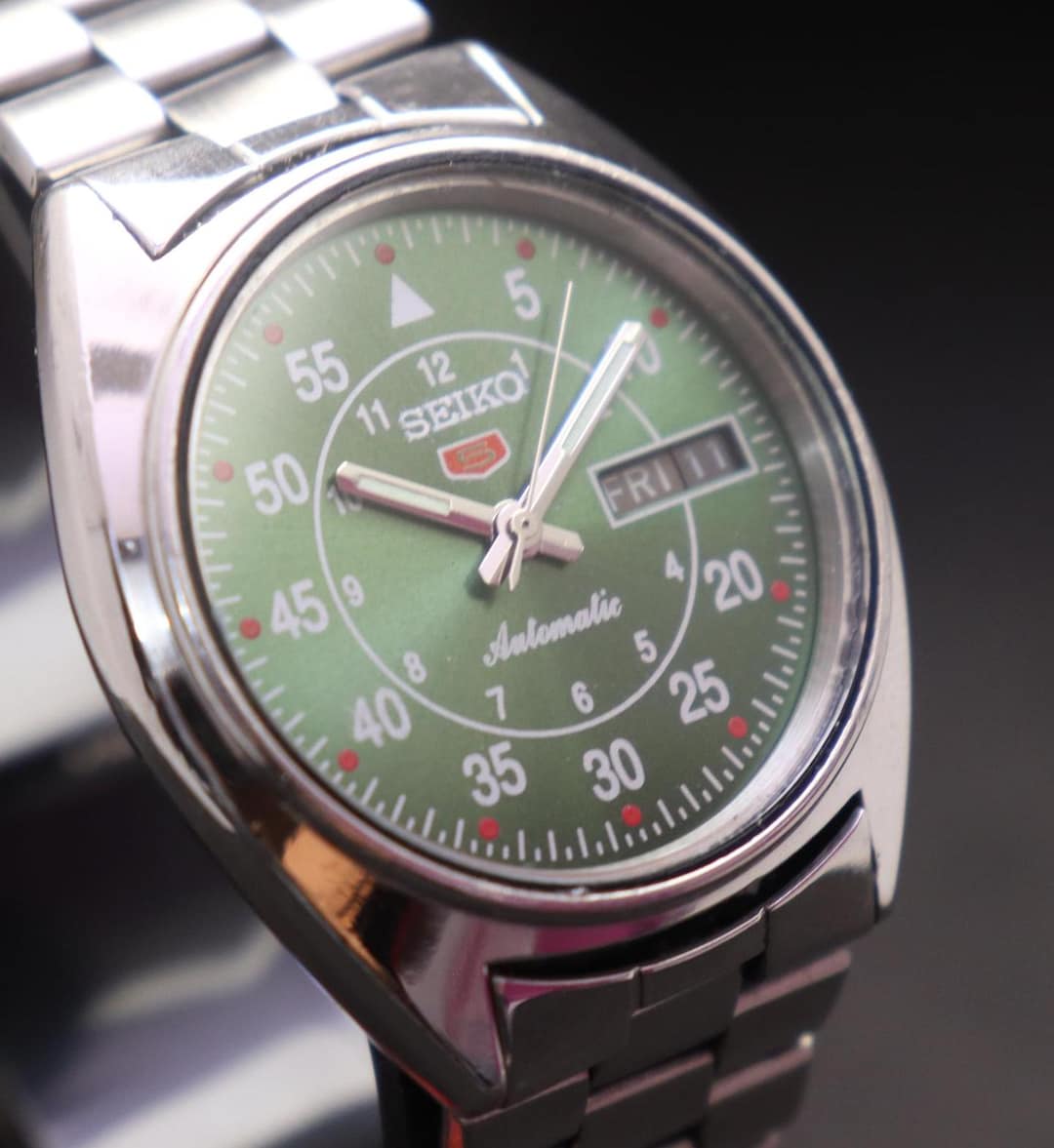 Vintage Seiko 5 Automatic Day Date Movement No. 6309A Japan Made Men's ...