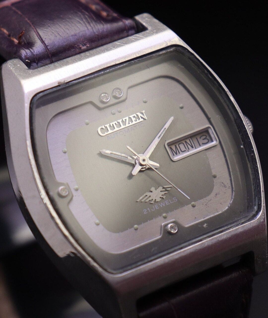Vintage Citizen Automatic Day Date Movement No. 8200A Japan Made Men's ...