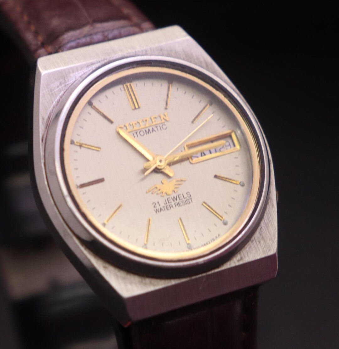 Vintage Citizen Automatic Day Date Movement No. 8200A Japan Made Men's ...