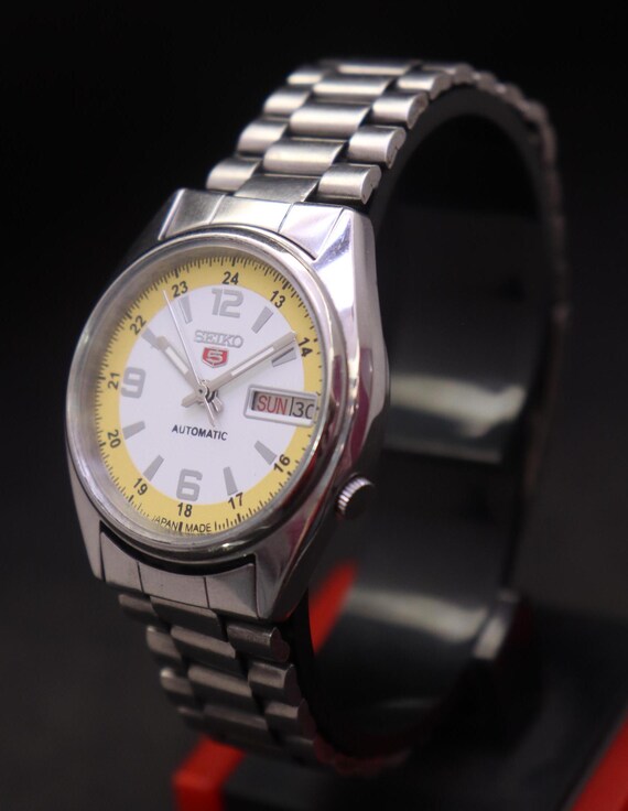 vintage Seiko 5 automatic day date movement no. 7019A… - Gem