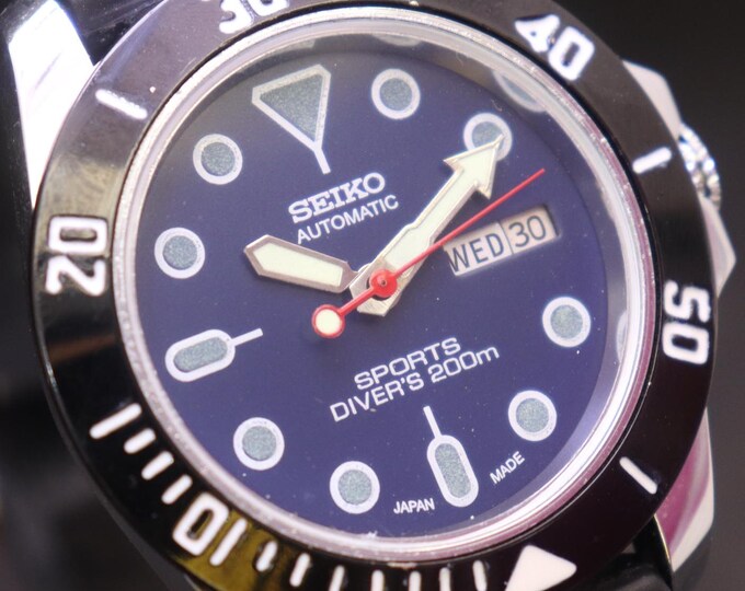 Vintage Seiko Diver's Style Automatic Day Date Movement No. 6309A Japan ...