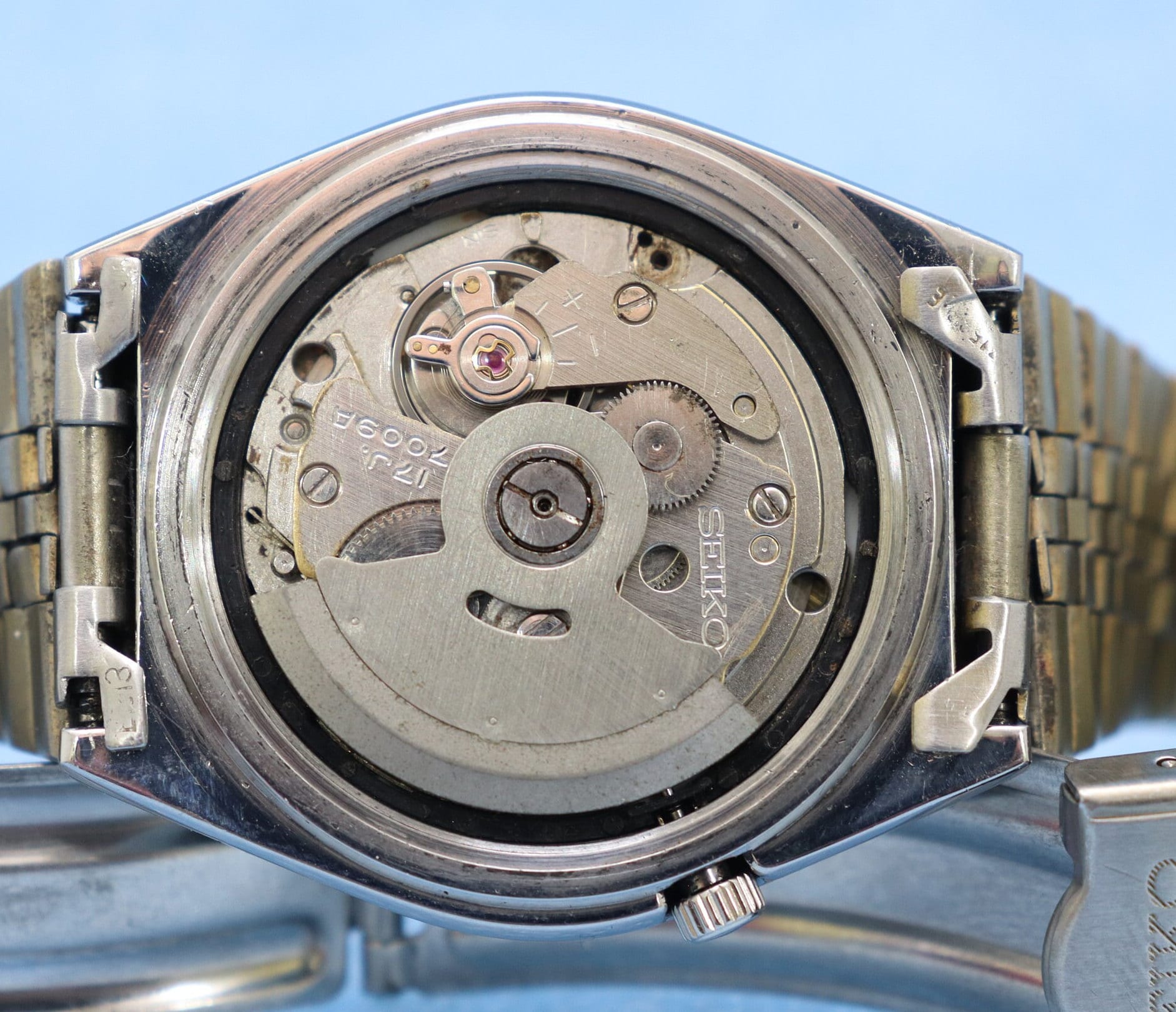 Vintage Seiko 5 Automatic Day Date Movement No. 7009A Japan Made Men's ...