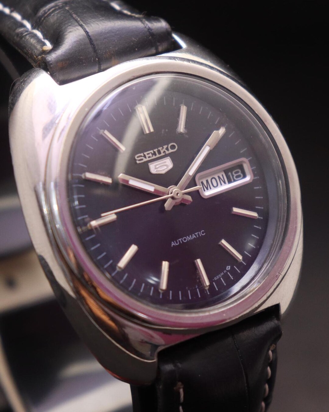 Vintage Seiko 5 Automatic Day Date Movement No. 6119C Japan Made Men's ...