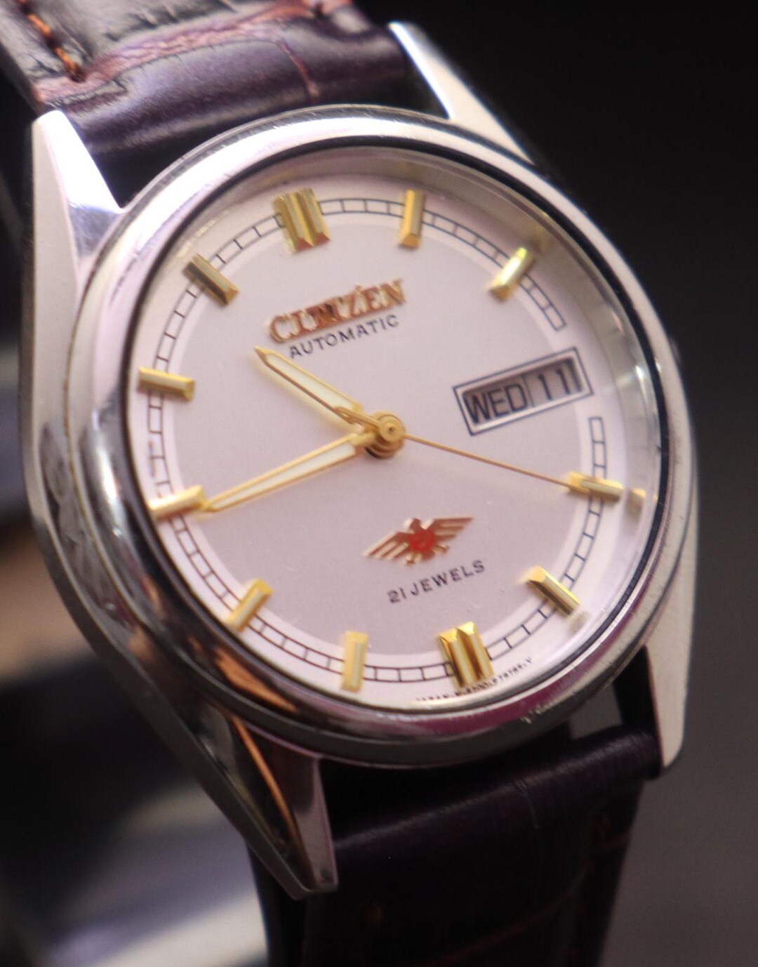 Vintage Citizen Automatic Day Date Movement No. 8200A Japan Made Men's ...