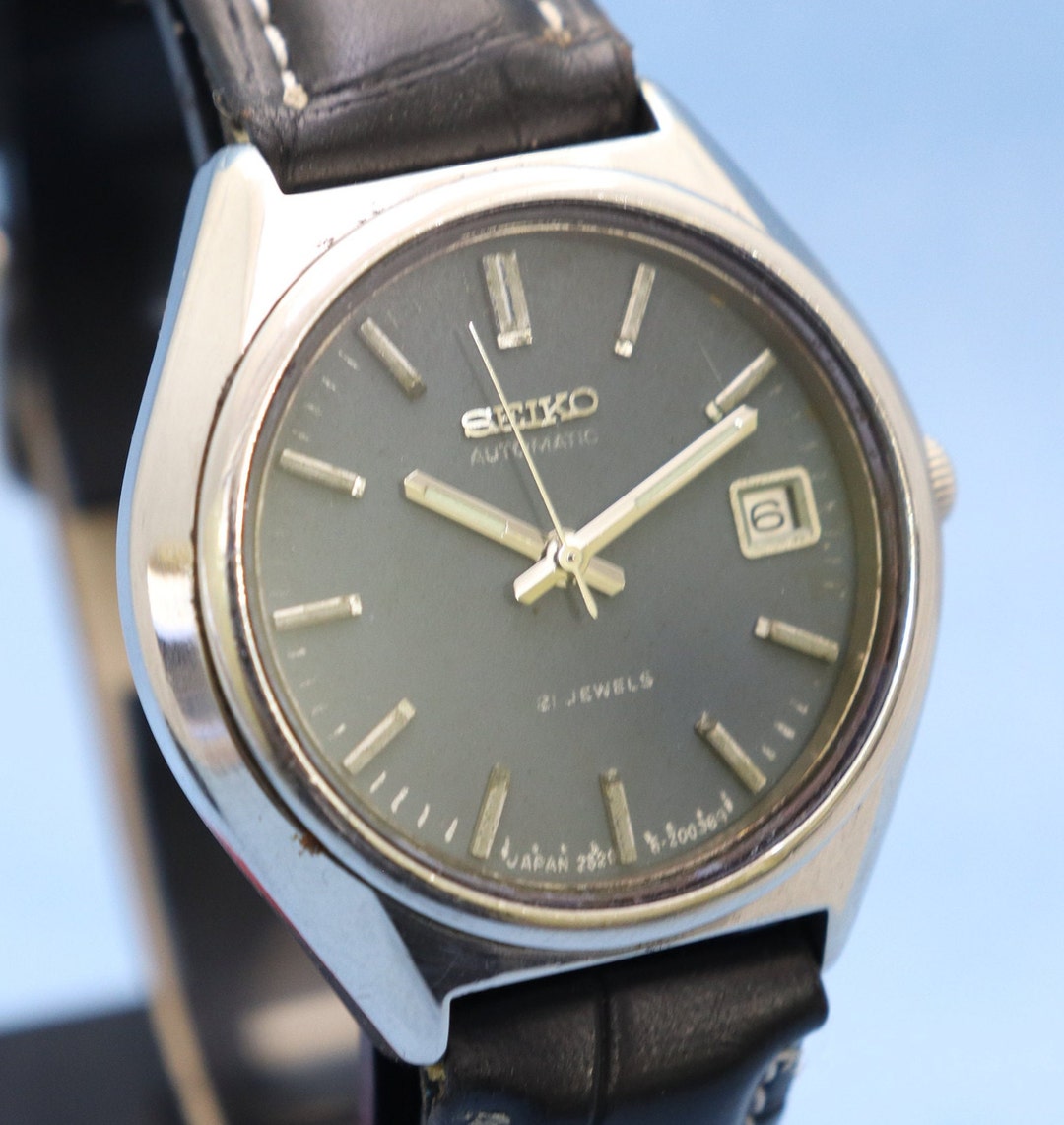 Vintage Seiko 5 Automatic Date Movement No. 6118C Japan Made Men's ...