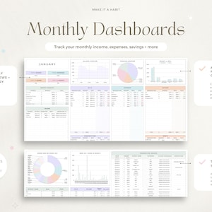 2025 Budget Spreadsheet 2025 Planner Google Sheets Annual Budget ...