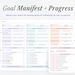 Digital Goal Planner Google Sheets 2026 Goal Tracker Spreadsheet Vision ...