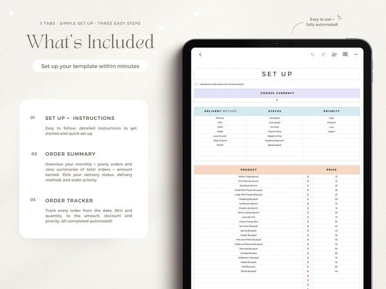 Order Tracker Spreadsheet Small Business Google Sheets Order Sales Log ...