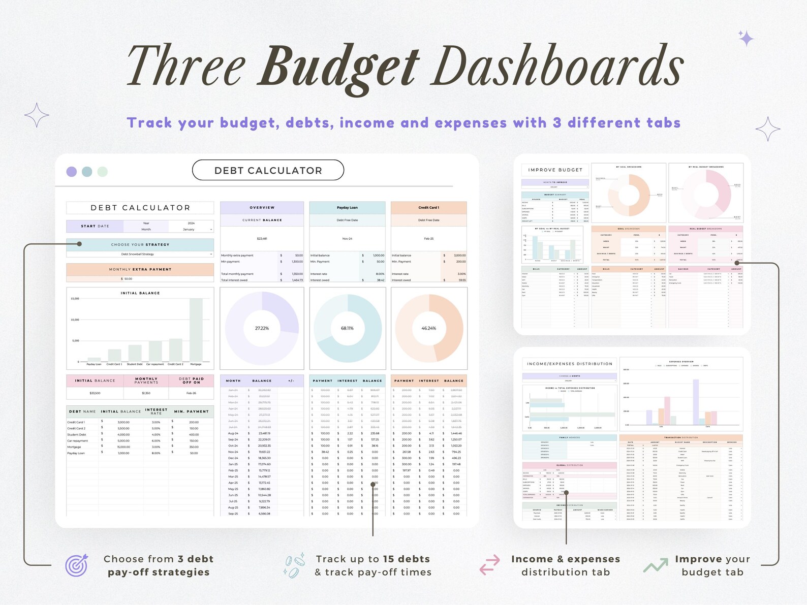 Debt Payoff Tracker Google Debt Snowball Tracker Debt Avalanche ...