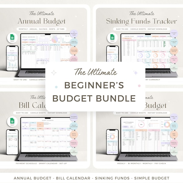 Budget Spreadsheet - Etsy