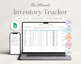 Inventory Tracker Inventory Management Google Sheets Small Business ...