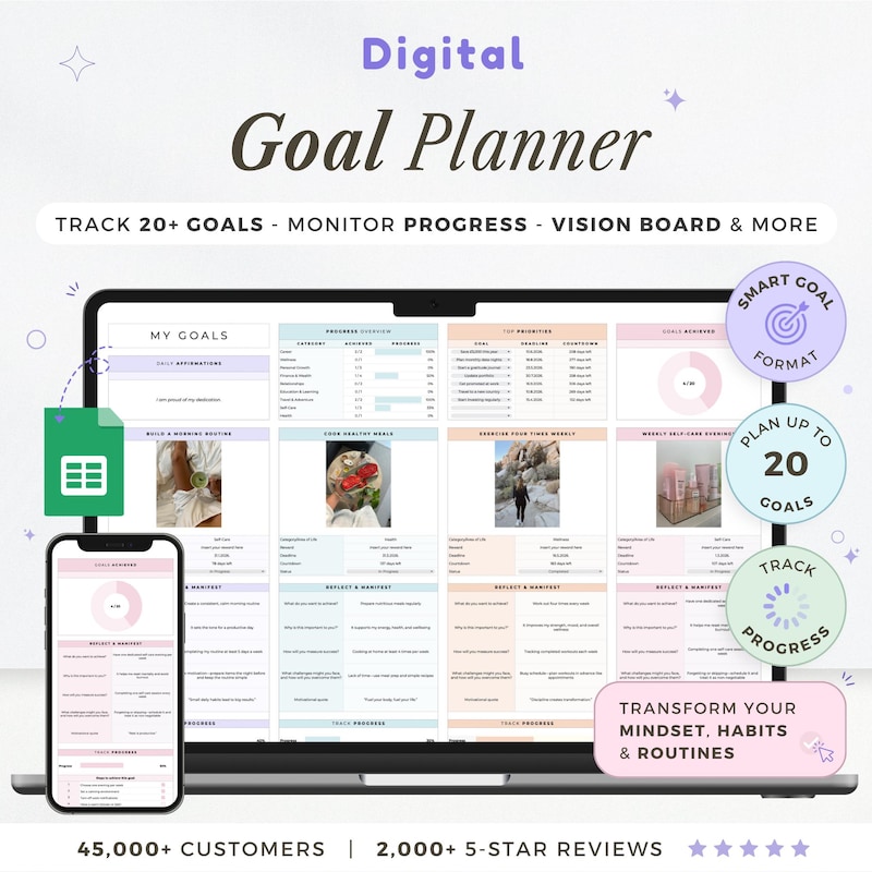 2026 Digital Goal Setting - Etsy