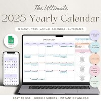Yearly Calendar - Etsy