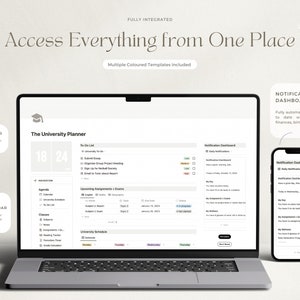 Notion University Template Academic Notion Template Student Notion ...