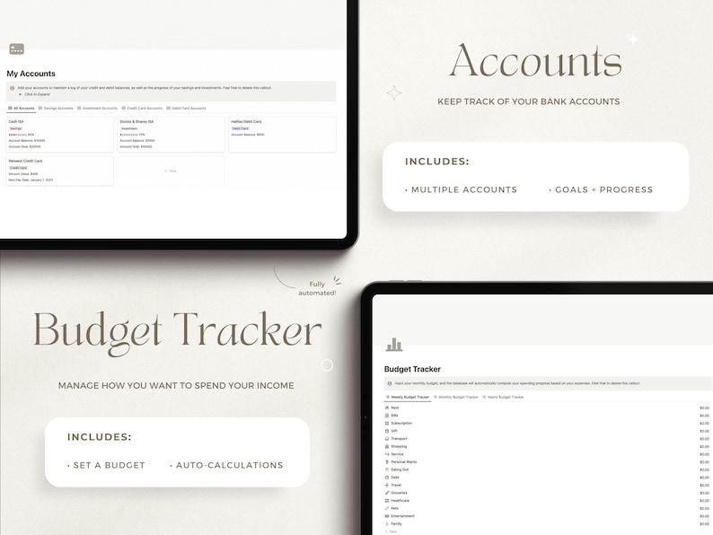 Notion Template Personal Finance Tracker Budget Tracker Income Expense ...