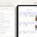 Recipe Organizer Spreadsheet Meal Planner Digital Recipe Book Automatic ...