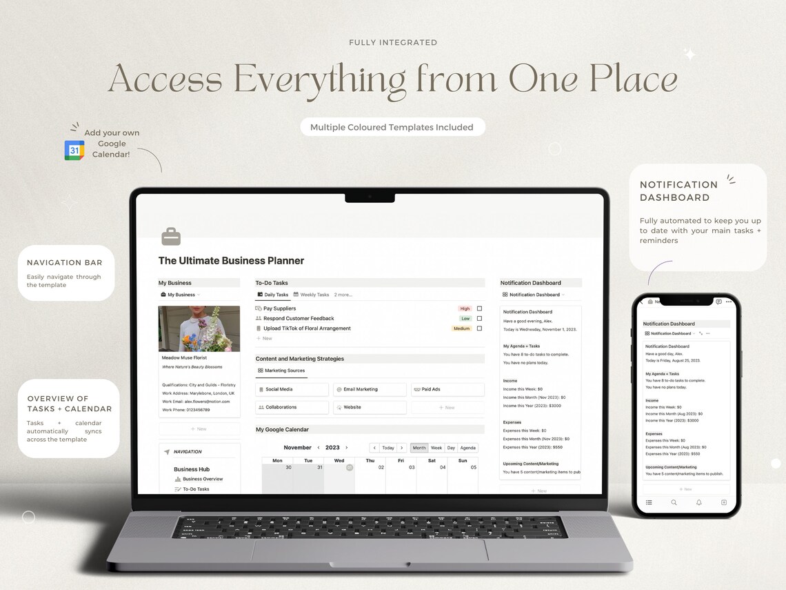 Notion Template Business Planner Notion Business Template Notion ...