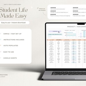 University Planner Spreadsheet Student Template Google Sheets Student ...