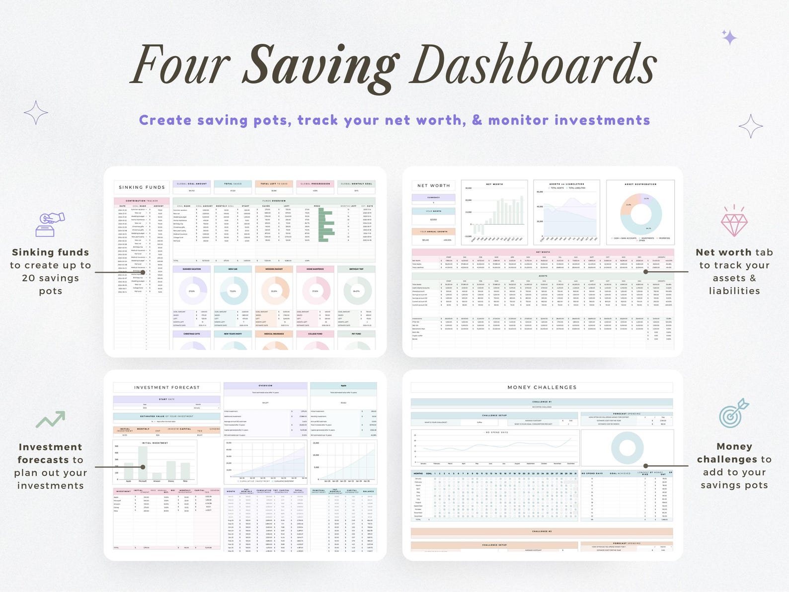 2026 Budget Planner Spreadsheet Bundle Google Sheets Annual Budget ...