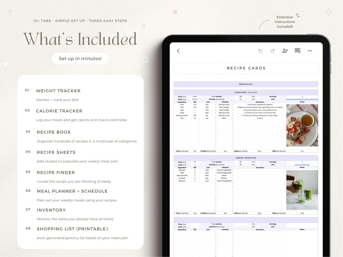 Weight Loss Tracker Spreadsheet for Google Sheets Weight Loss Planner ...